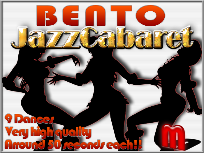 Second Life Marketplace - MocapAnimations Jazz Cabaret BENTO Dances Pack!